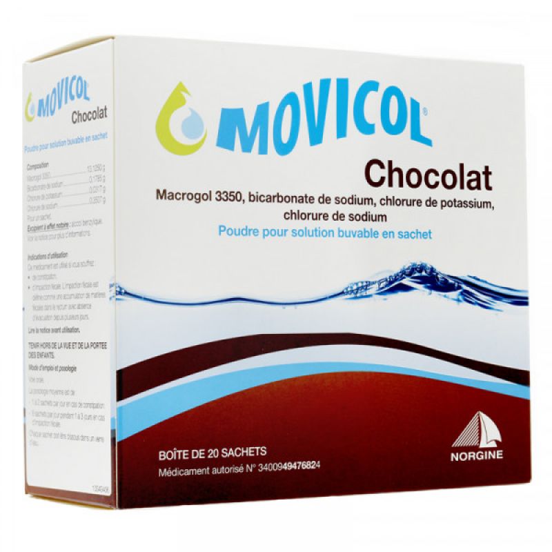 MOVICOL CHOCOLAT, poudre pour solution buvable en sachet (340094947682