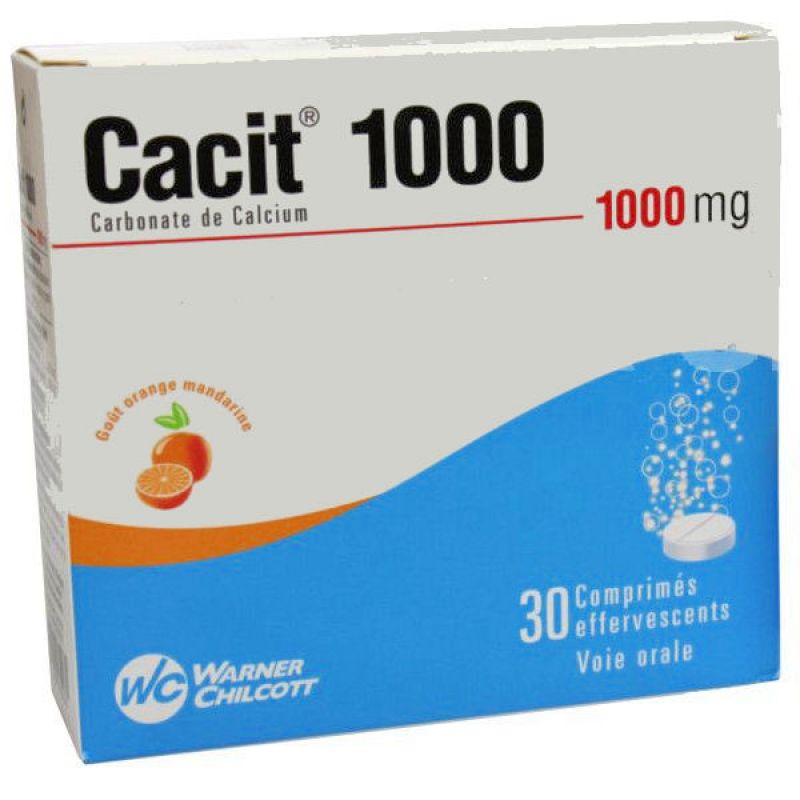 CACIT 1000 mg, 30 comprimés effervescents (3400933000042) - Pharmacie